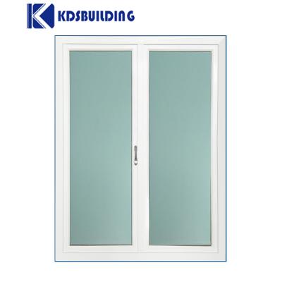 China KDSBuilding High Quality Beautiful Stack Waterproof White Bathroom Competitive Price Pvc Casement Door for sale
