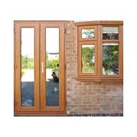 China Burglar Explosion Proof PVC Swing Door With Interior Clear Clamp Glass Fitting for sale