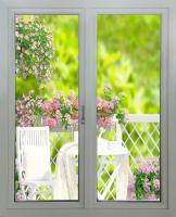 China High Impact PVC Decorative Door Double Glazed Glass Exterior Upvc Casement Door for sale