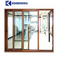 China UPVCLatest Main Gate Italian Wooden Design Triple Panel Hurricane Resistance Windows Glass Slide Wooden Door Design With Glass for sale