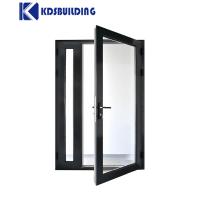 China KDSBuilding Anti Theft French Double Entry Aluminum Casement Doors With Security Building Materials for sale