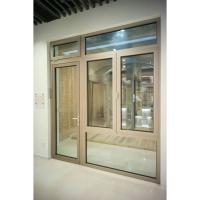 China KDSBuilding High Quality Double Tempered Glass Aluminum Toilet Casment Single Swing Door For House for sale