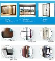 China KDSbuilding Aluminium Double Glaze  Sliding Door  Main Entrance Slide Door With Handle For Bathroom for sale