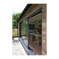 China KDSBuilding Custom thermal break double large glass aluminum sliding door for villa project for sale