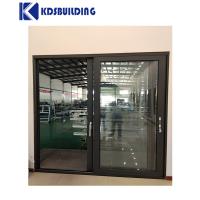 China KDSBuilding Custom thermal break double large glass aluminum sliding door for villa project for sale