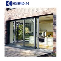 China KDSBuilding Custom thermal break double large glass aluminum sliding door for villa project for sale