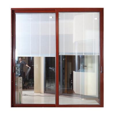 China KDSBuilding Minimalist Slim Frame Design Aluminum Single Exterior Wardrobe Slide Door for sale