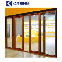 China KDSBuilding Minimalist Slim Frame Design Aluminum Single Exterior Wardrobe Slide Door for sale
