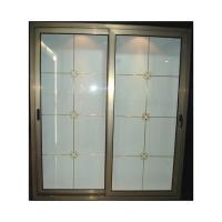 China KDSBuilding Grill Design Metal French Door Bronze Aluminum Sliding Glass Doors High Quality Aluminum Bathroom Door for sale