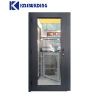 China French 24 Inches Exterior Hurricane Impact Proof Tempered Glass Hinge Doors Aluminium Casement Door for sale
