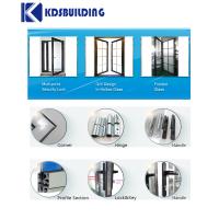 China China Manufacturer Customized Color Partition Double Glass Aluminum Casement Door Frames for sale