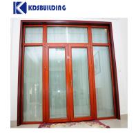 China Top Design Hurricane Impact Front Double Tempered Glass Aluminum Casement Door For Bathroom for sale
