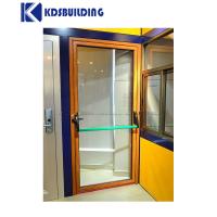 China Top Design Hurricane Impact Front Double Tempered Glass Aluminum Casement Door For Bathroom for sale