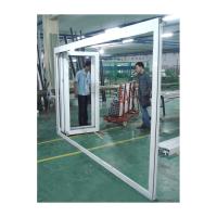China KDSBuilding Aluminum Triple Hurricane Impact Glass Horizontal Sliding Folding Doors for sale