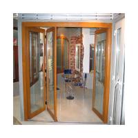China KDSBuilding Bedroom Doors Design Aluminium Frosted Double Glass Folding  Glass Door Bifold for sale