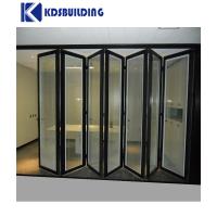 China KDSBuilding Soundproof Waterproof Exterior Patio Aluminum Panoramic Folding Glass Screen Doors for sale