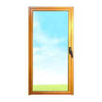 China KDSBuilding Double Tempered Glaze White Aluminum Swing  Casement Glaze Doors for sale