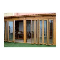 China KDSBuilding Exterior Accordion Thermal Break Sliding Low E Glass Bi Folding Doors For Patio Use for sale