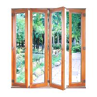 China KDSBuilding Double Low E  Glaze Exterior Accordion Aluminum Outdoor Folding Door Glass Bifold for sale