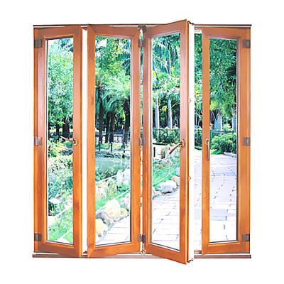 China KDSBuilding Double Low E  Glaze Exterior Accordion Aluminum Outdoor Folding Door Glass Bifold for sale