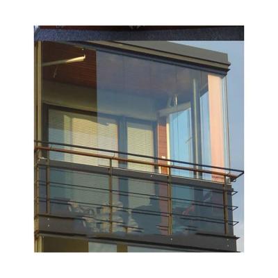 China KDSBuilding Aluminium Frameless Sliding Pleated Mesh Folding Patio Glass Screen Doors for sale