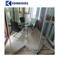 China China Manufacture NFRC Alu Bifold Frameless Horizontal Sliding Folding Glass Doors for sale