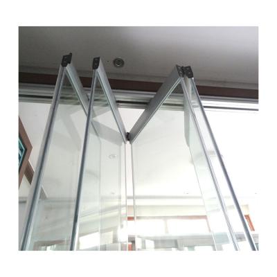 China KDSBuilding Aluminum Shower Doors Frameless Sliding Folding Glass Doors With Tempered Glass for sale