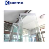 China KDSBuilding Temper Double Glass frameless folding doors glass bifold slim for house door for sale