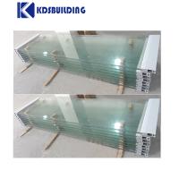 China KDSBuilding Temper Double Glass frameless folding doors glass bifold slim for house door for sale