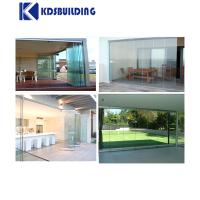 China KDSBuilding Temper Double Glass frameless folding doors glass bifold slim for house door for sale