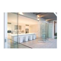 China KDSBuilding Modern Design Hurricane Impact Aluminium Frameless Folding Clear Door For Exterior for sale