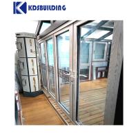 China Super House Clear Glaze Energy Saving Aluminium Folding Doors Glass Bifold Exterior For Balcony for sale