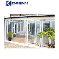 China KDSbuilding China Manufacture Double Lowe Tempered Glaze Aluminum Folding Doors Glass Bifold for sale