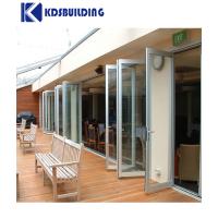 China KDSbuilding Popular Design Security Double Tempered Glass Aluminum Acrylic Folding Doors  For Sale for sale