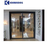 China KDSBuilding Black Mosquito Mesh Screen Aluminum Hidden Slide Door System Sliding Door Design NFRC Double Glazing for sale