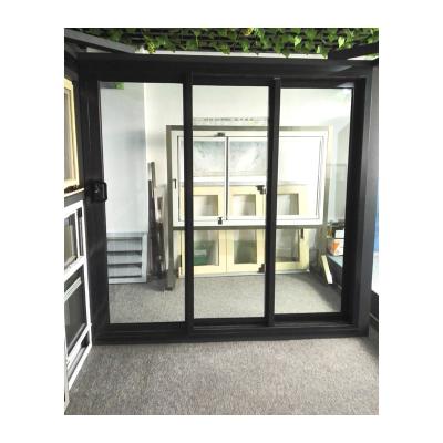 China KDSbuilding New Modern Double Tempered Hurricane Impact Glass Aluminum Pergola Sliding Door Pictures for sale
