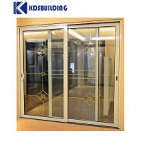 China Exterior Metal Screen Extremely Narrow Patio Aluminium Sliding Gate Motor Door For Living Room for sale