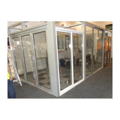 China KDSBuilding USA Market Hurricane Proof Impact Soundproof Patio Aluminum Door Sliding With Glass for sale