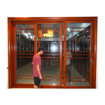 China Large Waterproof Hurricane Impact Triplex Insulated Temper Glass Sea Anti Dust Pm 2.5 Anti Uv Sound Hotel Proof Door for sale