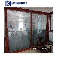 China Nfrc Modern Wooden Shatter Burglary Proof Aluminum Stove Double Design Slim Profile Shutter Insulating Fiber Glass Slide Door for sale