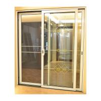 China KDSBuilding Model Gates Commercial Aluminum Frame Slide Door With Glass for sale