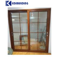 China KDSBuilding Model Gates Commercial Aluminum Frame Slide Door With Glass for sale