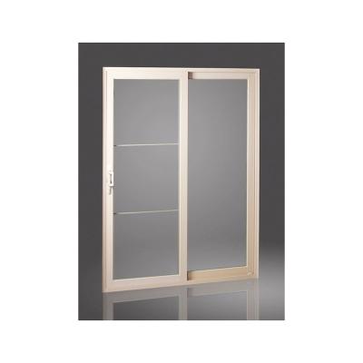 China Minimal Premium Champagne Color Aluminum Windows Residential Door Florida Approve Slide Window With Handle for sale