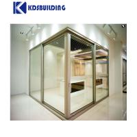 China Minimal Premium Champagne Color Aluminum Windows Residential Door Florida Approve Slide Window With Handle for sale
