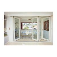 China KDSBuilding Hurricane Impact Proof Exterior Horizontal Sliding Folding Glass Screen Doors for sale