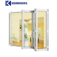 China KDSBuilding Hurricane Impact Proof Exterior Horizontal Sliding Folding Glass Screen Doors for sale