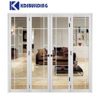 China KDSBuilding Hurricane Impact Proof Exterior Horizontal Sliding Folding Glass Screen Doors for sale