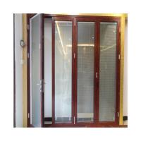 China High Quality China Manufacture Temper Double Glass Aluminium Folding Door For Bathroom for sale