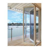 China China Burglar Proof Horizontal Sliding White Cast Aluminium Folding Patio Doors designs for sale