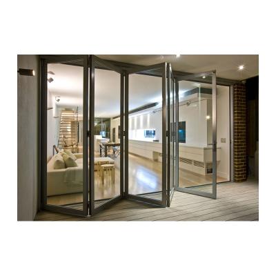 China KDSBuilding  Thermal Break Hurricane Proof Aluminium Push And Pull Door French Folding Sliding for sale